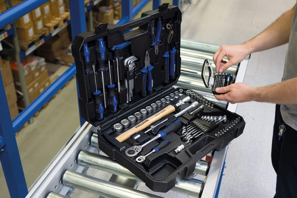 PROJAHN - 1/4" + 1/2" proficraft Werkzeugkoffer 98-teilig 72 Zahn ...