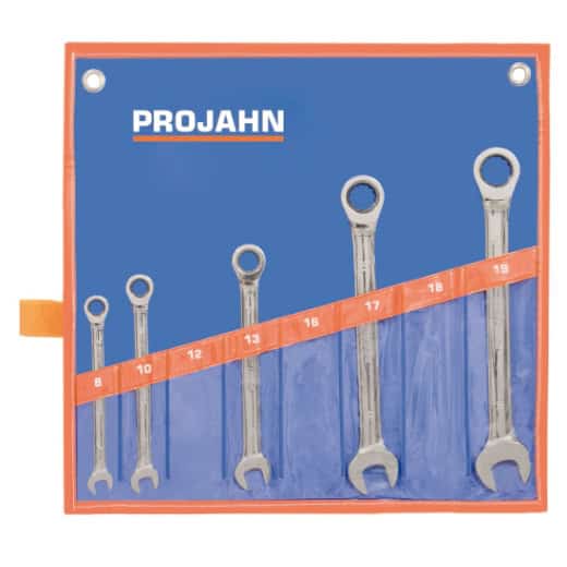 PROJAHN - GearTech Schlüssel Satz Rolltasche 5tlg 8 - 10 - 13 - 17 - 19 ...